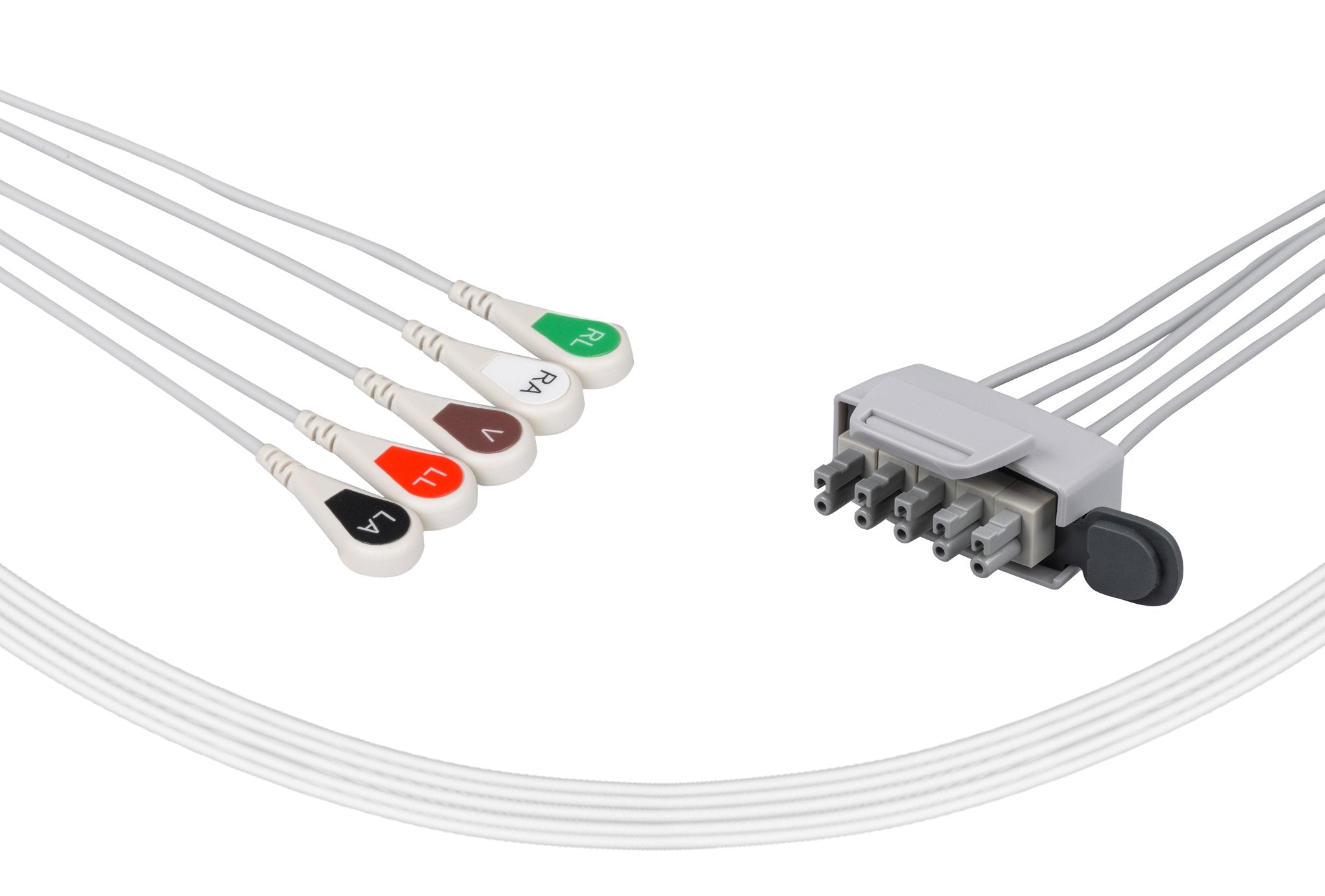 Philips-AA Type Compatible ECG Telemetry cable - 5 Leads Snap ...