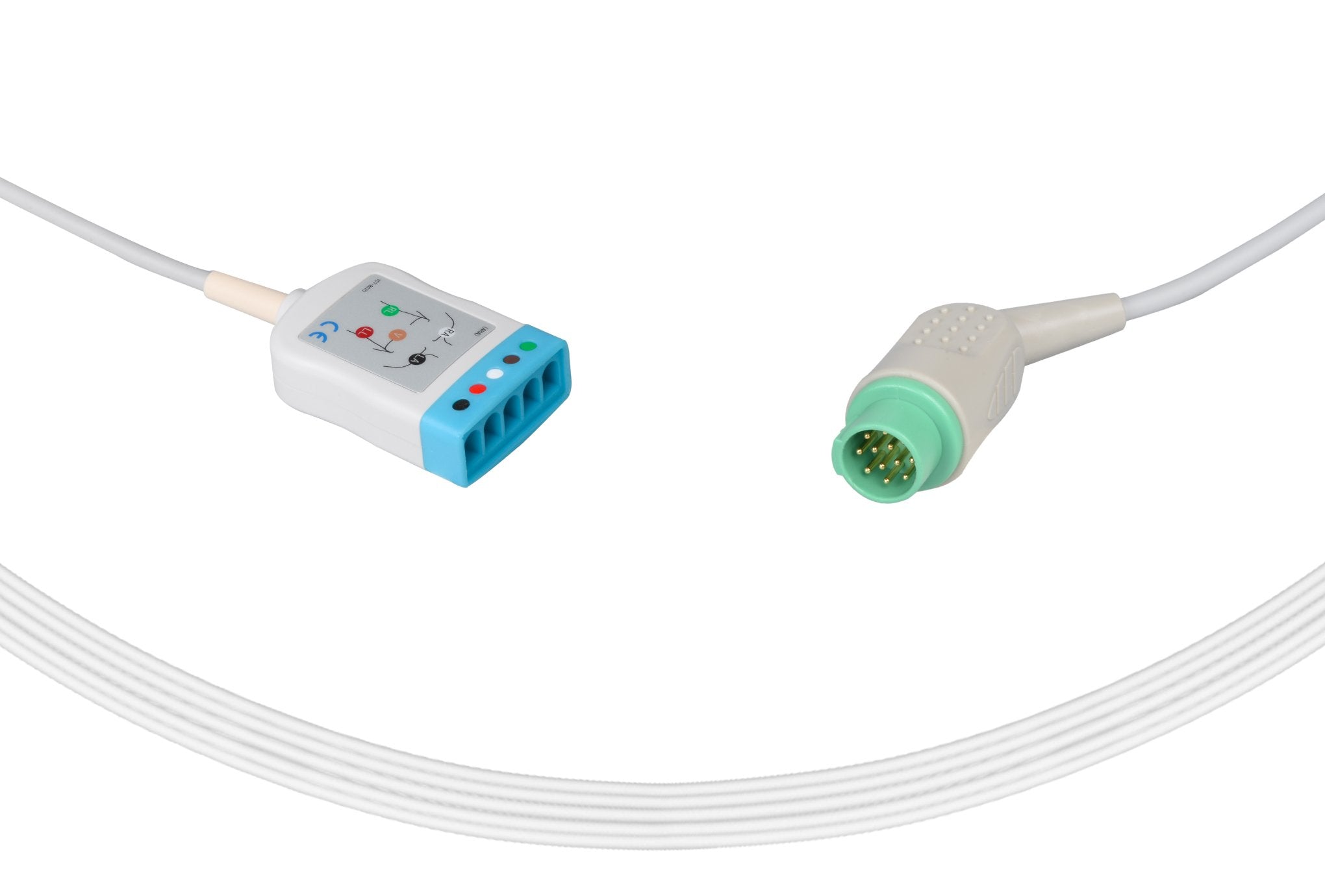 Fukuda Compatible ECG Trunk cable - 5 Leads/Siemens 5-pin | Pluscare ...